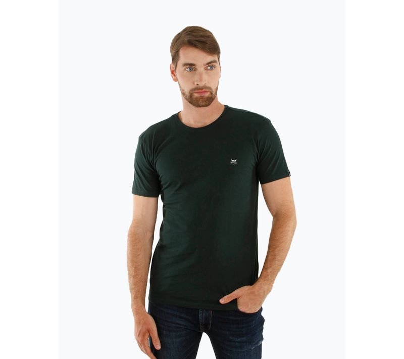 Camiseta verde pino para hombre - oxfordjeans