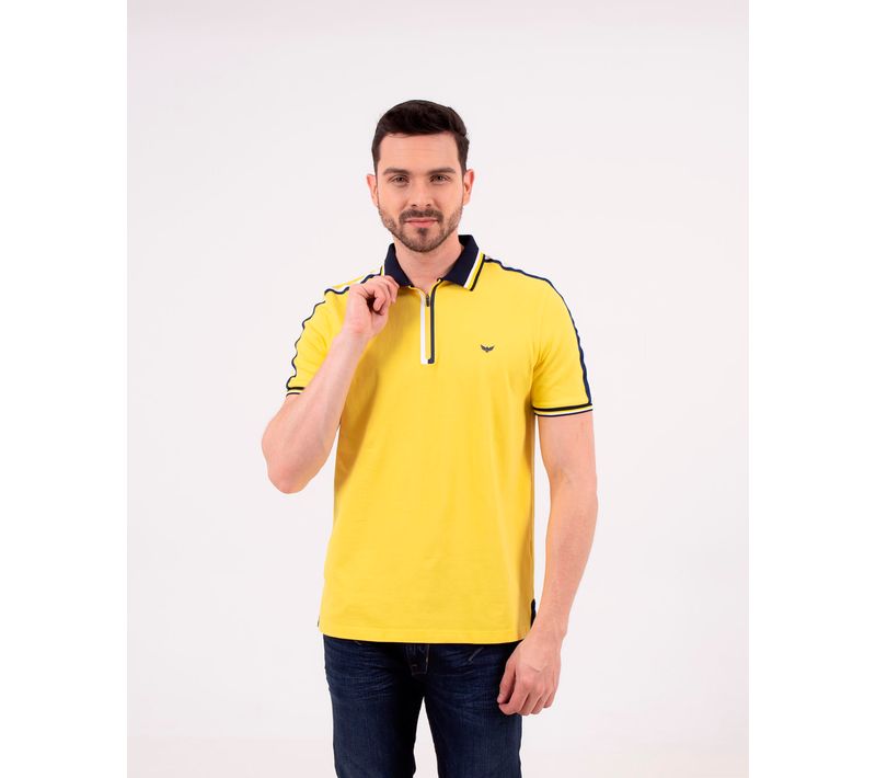 Polo amarilla para hombre - oxfordjeans