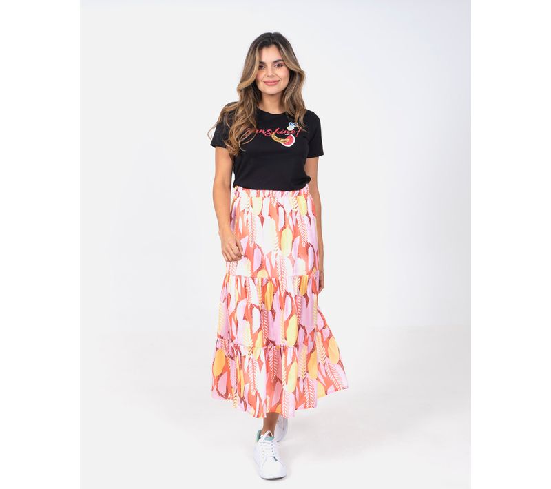 Falda estampada para mujer - oxfordjeans