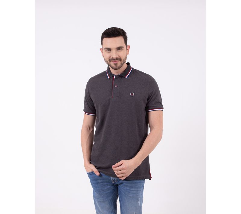 Polo gris para hombre - oxfordjeans