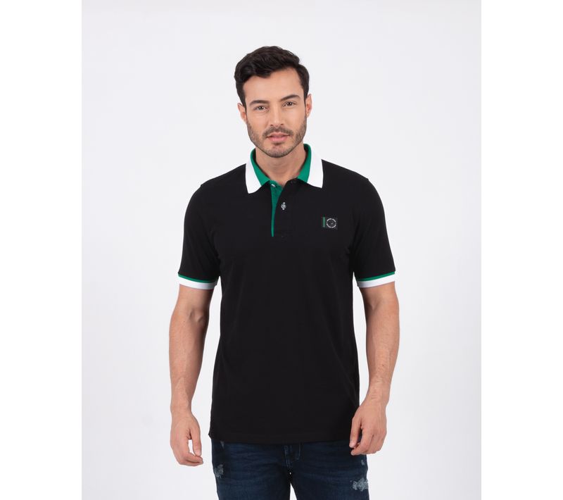 Polo negra para hombre - oxfordjeans