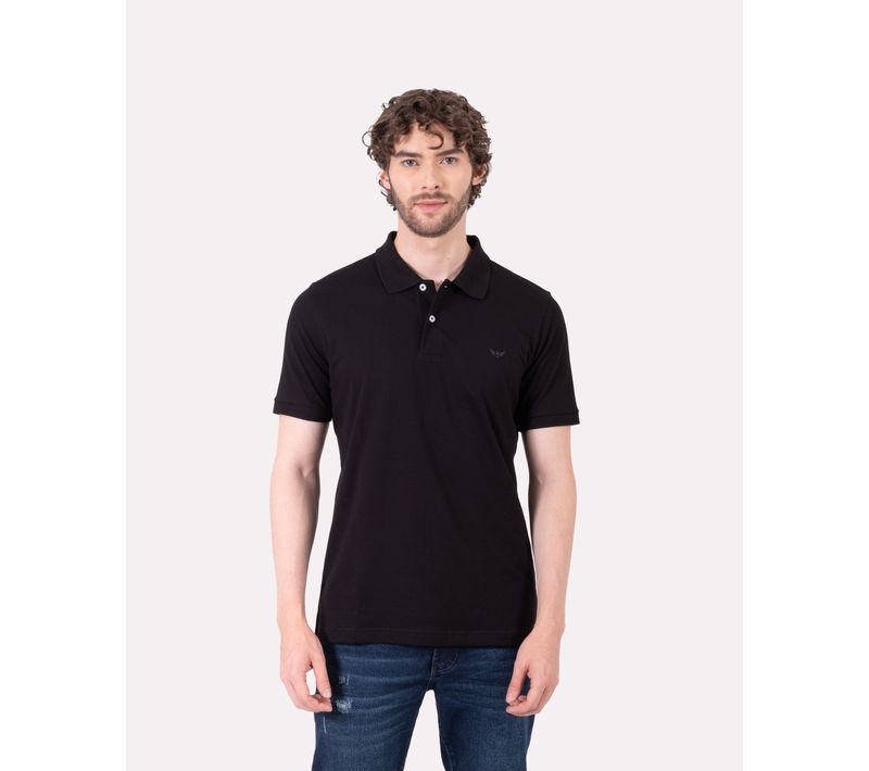 Polo negra para hombre - oxfordjeans